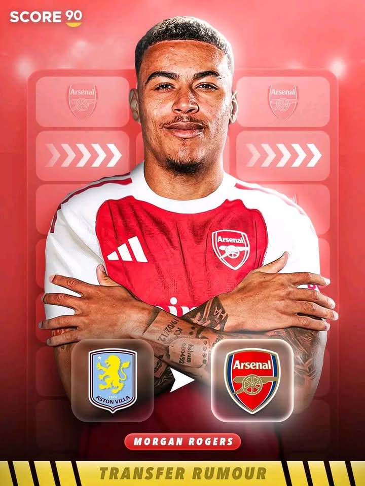 BREAKING: "SkySport" Announced As Arsenal Sign Morgan Rogers from Aston ...